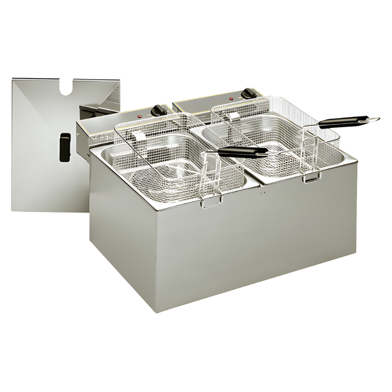 Double Electric Fryer - Counter Top(RF8DS) – Sharaf Kitchen Equipment